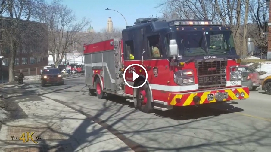 Montréal: Important SIM fire response for 10-12 incident with one ...