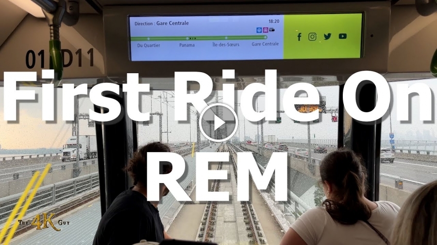 Montréal: New REM train is faster than traffic on Champlain Bridge 7-28 ...