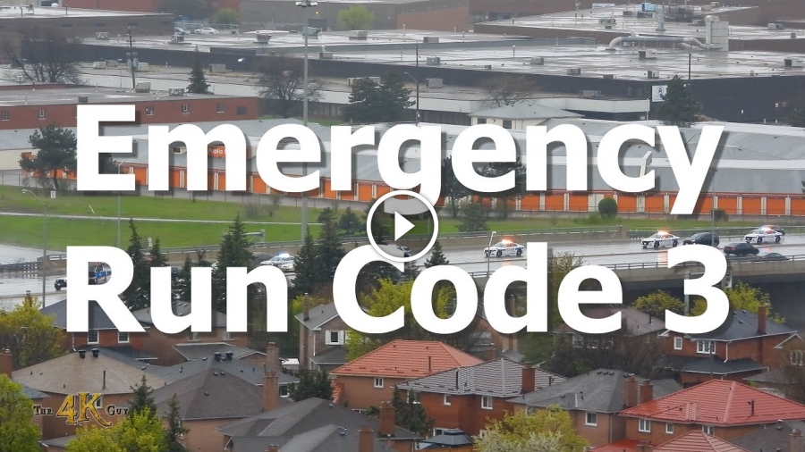 Toronto: Peel police escort for urgent EMS emergency run 5-7-2023