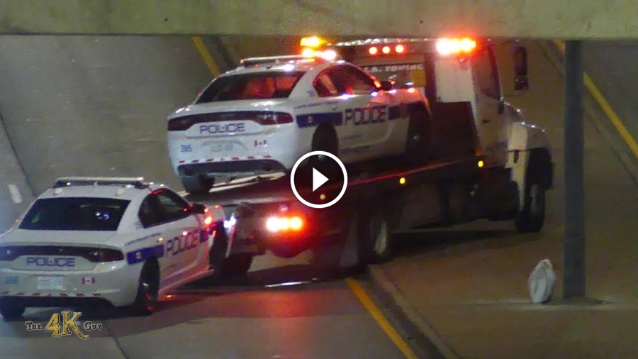 Brampton: Maniac driver rams PRP police car on Kennedy Road 11-20-2020
